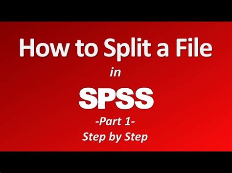 How To Split Data Into Multiple Files In Spss Unik How To Split A File