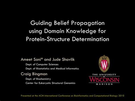 Ppt Guiding Belief Propagation Using Domain Knowledge For Protein Structure Determination
