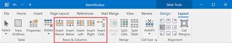 Tables In Rich Text Documents Wpf Controls Devexpress Documentation