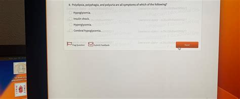 Solved Polydipsia Polyphagia And Polyuria Are All Symptoms