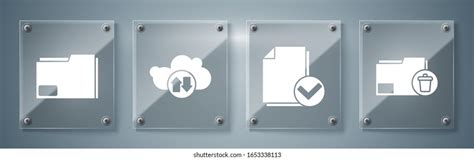 Set Alarm Clock Office Chair Folder Stock Vector Royalty Free Shutterstock