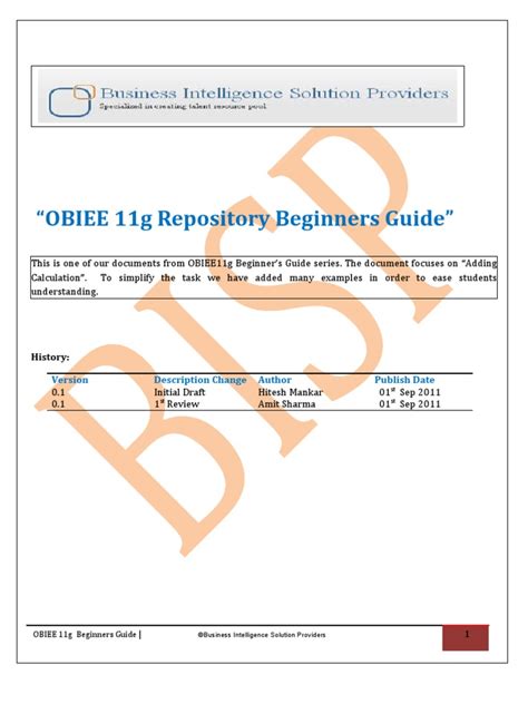 Obiee11g Beginners Guide Adding Calculations Pdf Gross Margin Sql
