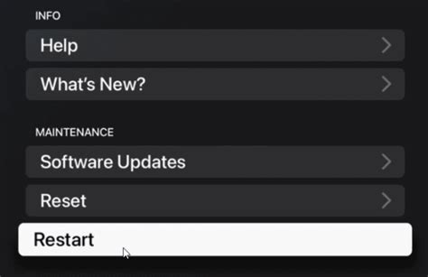 How To Restart An Apple TV