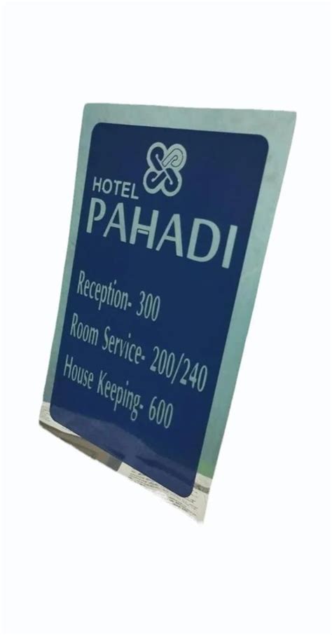 Acrylic Black Ss Name Board For Office At ₹ 14inch In Pune Id