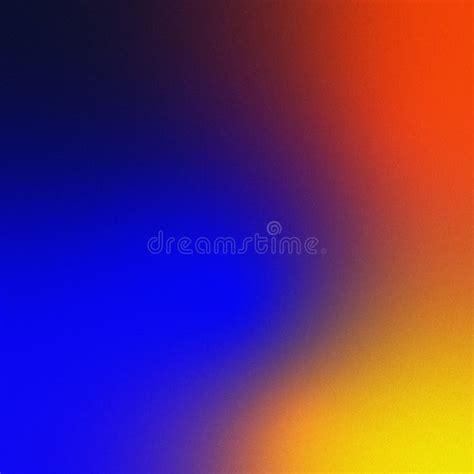 Abstract Grainy Gradient Background Blending Deep Blue Orange And Yellow Tones Creating A
