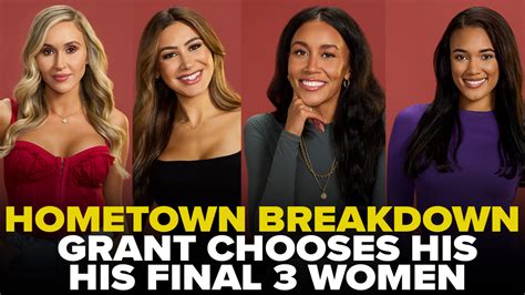 Grant Learns About His Final Four Women During Hometown Dates Abc30