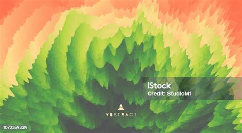 파급 효과와 3d 물결 모양 배경입니다 추상적인 벡터 일러스트입니다 디자인 서식 파일입니다 현대적인 패턴입니다 그라데이션에 대한 스톡 벡터 아트 및 기타 이미지 Istock