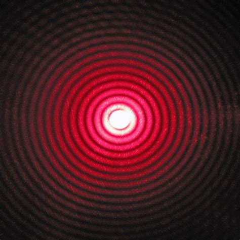 Diffraction Pattern Red Laser Beam Interference Earthsky