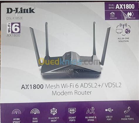 Modem D Link Dsl X1852e D Link Wi Fi 6 Wireless Ax 1800 Blida Algeria