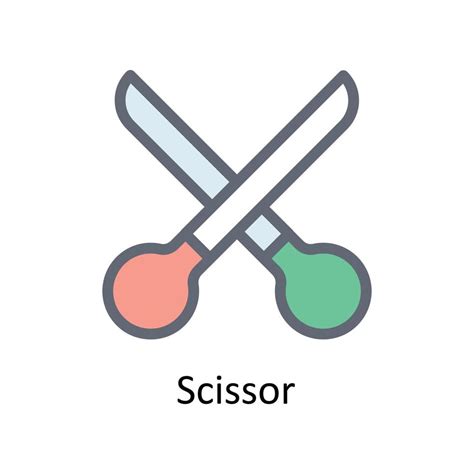 Scissor Vector Fill Outline Icons Simple Stock Illustration Stock 21666532 Vector Art At Vecteezy