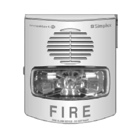 Simplex Addressable Sounder With Strobe Drown Fire