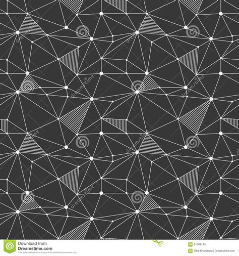 Geometric Line Hipster Seamless Pattern With Stock Vector