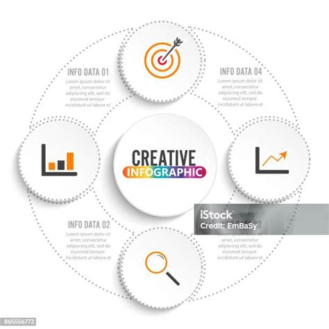 4 단계 부품 옵션 분야 단계 벡터 Infographic 원형 템플릿 그래프 원형 차트 다이어그램 브로슈어 보고서 프레 젠 테이 션 사이클링 워크플로 레이아웃에 사용할 수