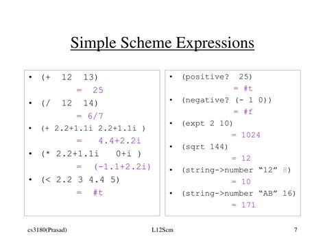 Ppt Scheme Variant Of Lisp Powerpoint Presentation Free Download