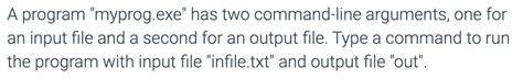 Solved A Program Myprogexe Has Two Command Line
