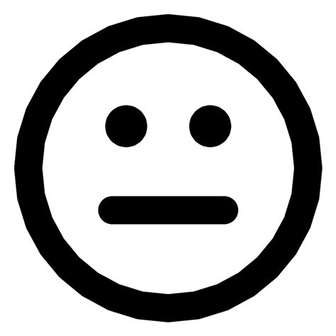 Face Neutral Vector Svg Icon Svg Repo