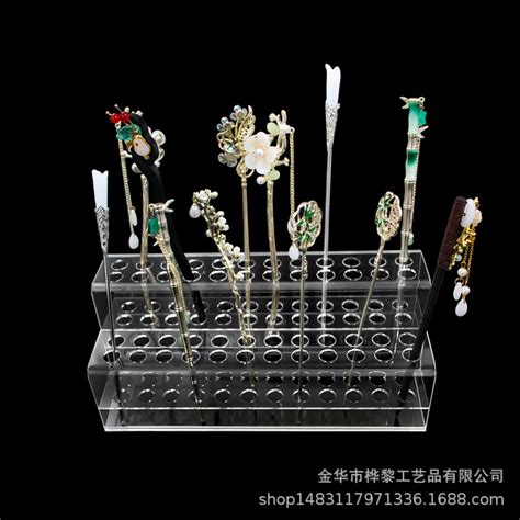 亚克力钢笔展示架：解锁办公桌新美学，12孔立式架让桌面更整洁 笔架 淘宝百科网