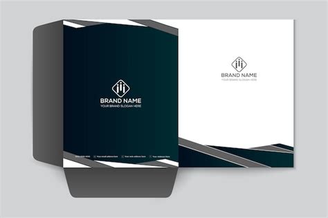 Premium Vector Flat Design Architecture Presentation Folder Template Design