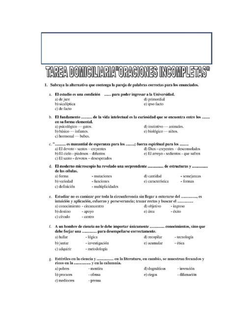 Ejercicio Pre U 1 Pdf