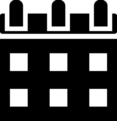 Black And White Calendar Icon In Flat Style 24279667 Vector Art At Vecteezy