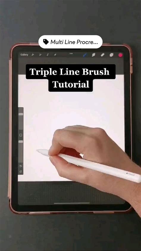 Triple Line Procreate Brush Tutorial Procreate Tutorials Digital Art