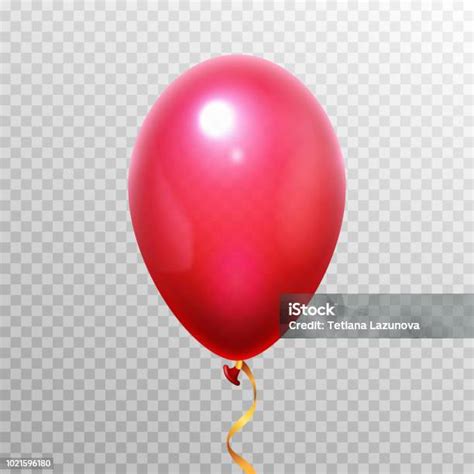 현실적인 3d 레드 벌 룬 파티 디자인에 대 한 헬륨 공기 풍선 비행 투명 한 배경에서 고립 된 벡터 개체 3차원 형태에 대한 스톡 벡터 아트 및 기타 이미지 Istock