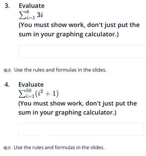 solved 3 evaluate ∑i 163i you must show work don t just