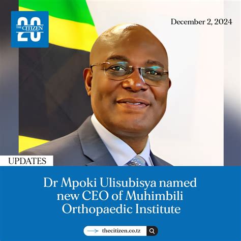 The Citizen President Samia Suluhu Hassan Has Appointed Ambassador Dr Mpoki Ulisubisya As The