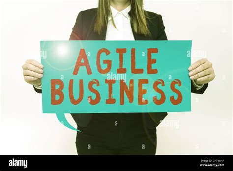 Text Caption Presenting Agile Business Internet Concept Capability Of