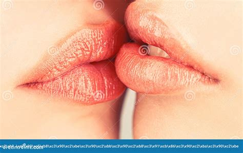 Lip Care And Beauty Closeup Of Beautiful Young Woman Healthy Lips