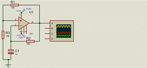 Square Wave Generator Circuit With Op Amp Ic 741