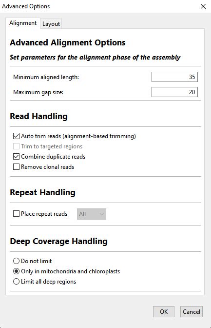 Alignment Tab Assembly Options User Guide To Seqman Ngen 173