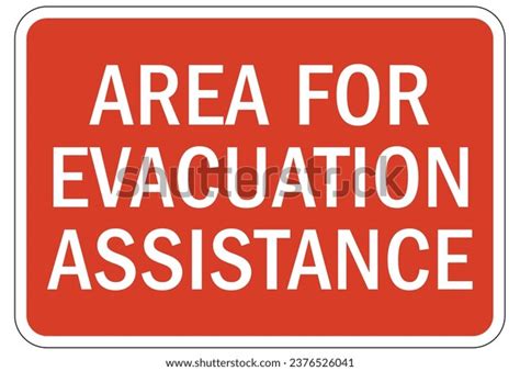 Evacuation Assembly Area Sign Labels Stock Vector Royalty Free