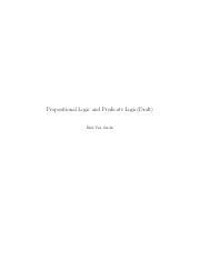Master Propositional Predicate Logic Syntax Semantics Course Hero