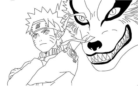 Naruto 9 Tails Coloring Pages