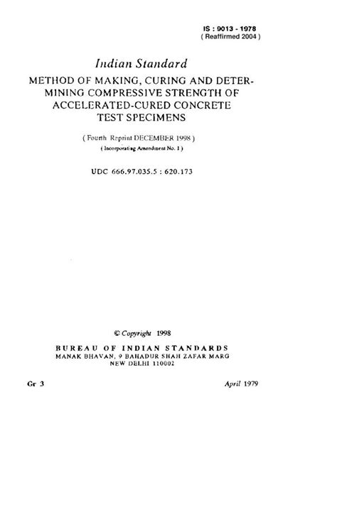 pdf method of making curing and determining compressive strength of