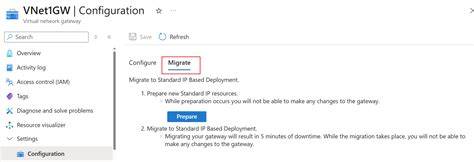 如何將基本 Sku 公用 Ip 位址移轉至標準 Sku 預覽 Azure Vpn Gateway Microsoft Learn