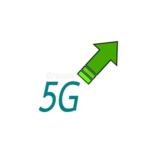 G Technology Icon Network Sign Illustration G Internet Symbol In Flat Line Minimalism Stock