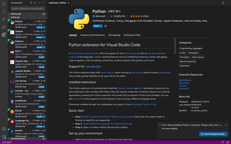 Installing Issus Issue Microsoft Vscode GitHub