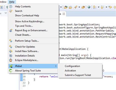 Hot Reloading Using Jrebel For Java Application