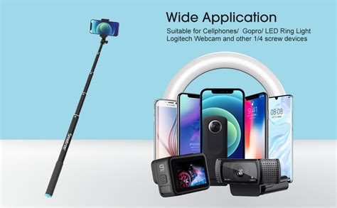Smatree 869inch 220cm Smapole Extendable Selfie Stick Telescopic Pole