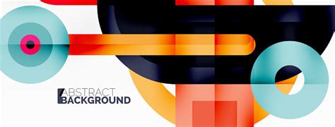 창조적 인 기하학적 배경 화면 최소한의 추상적 배경 흰색 배경에 밝은 색상 기하학적 모양 벽지 배너 배경 또는 착륙을위한 비즈니스 템플릿 0명에 대한 스톡 벡터 아트 및