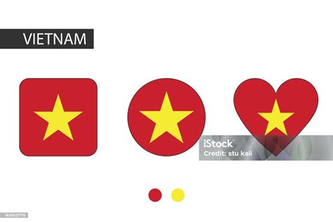 베트남 3 모양 과 도시 깃발 흰색 배경에 고립되어 있습니다 0명에 대한 스톡 벡터 아트 및 기타 이미지 0명 개념 개념과 주제 Istock