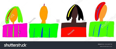 People International Color Equality People Vector Stock Vector Royalty