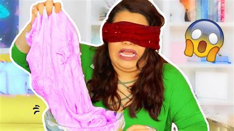 Making Slime Blindfolded Youtube Making Slime Blindfolded Youtube