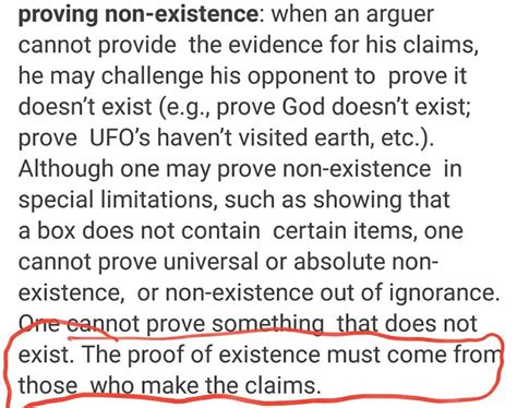 Proving Non Existence Reality Getting Organized Challenges