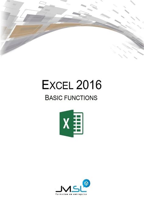 Free PDF EBook Excel 2016 Basic Functions KING OF EXCEL