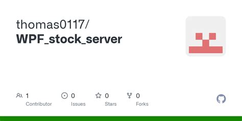 Github Thomas0117 Wpf Stock Server