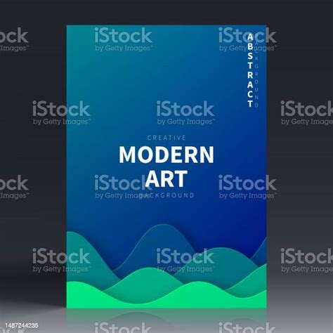 브로셔 템플릿 레이아웃 그린 커버 디자인 비즈니스 연례 보고서 전단지 잡지 3차원 형태에 대한 스톡 벡터 아트 및 기타 이미지 3차원 형태 가리기 곡선 Istock