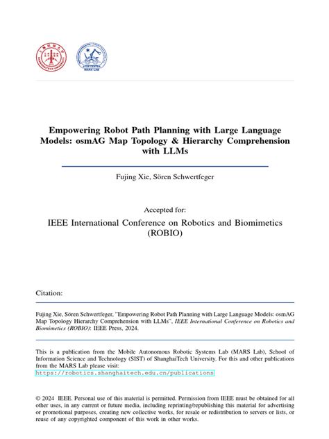 Empowering Robot Path Planning With Large Language Models Osmag Map